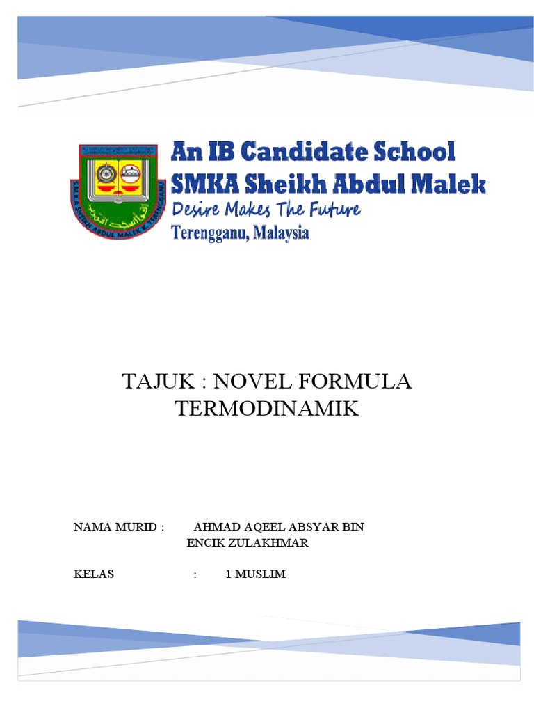 Novel Formula Termodinamik | PDF