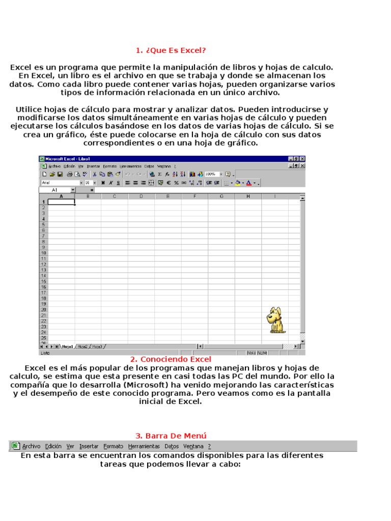 Manual Basico Excel | PDF | Hoja de cálculo | Ventana (informática)