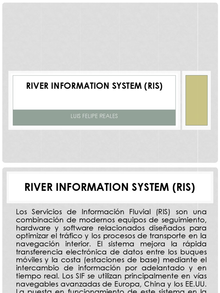 River Information System (Ris) | PDF | Información | Computación en la nube