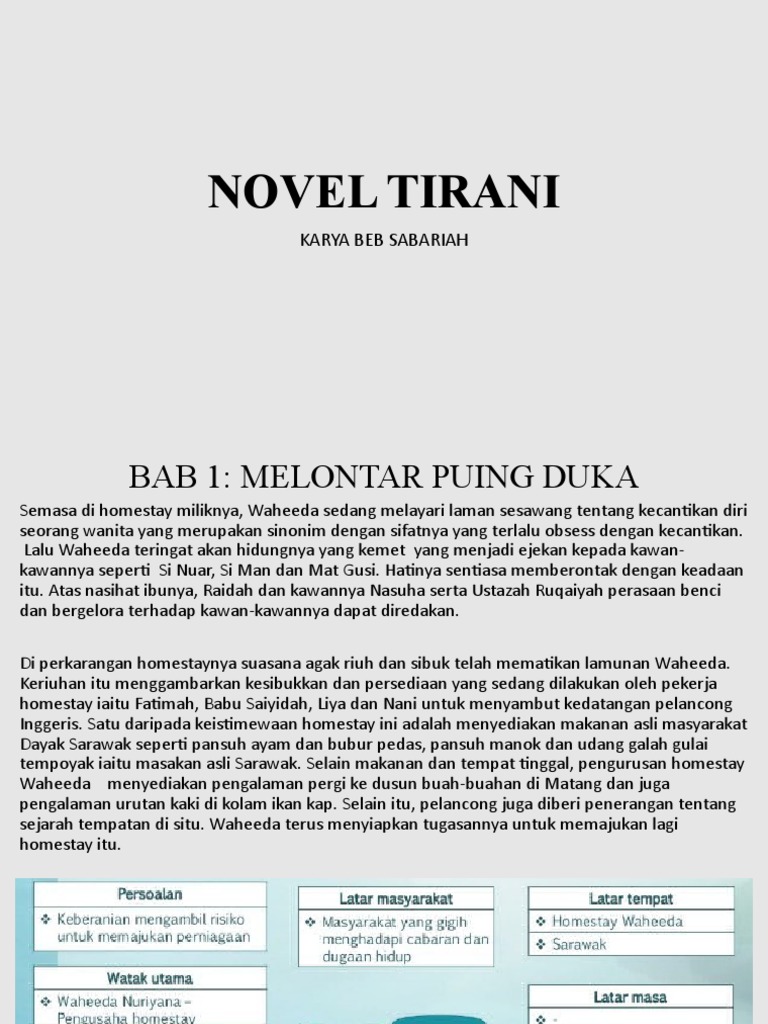 Keseluruhan Bab Novel Tirani | PDF
