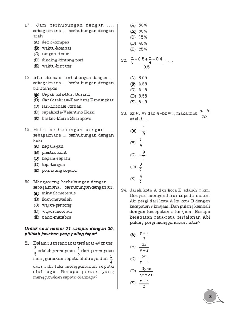 Print Soal 1-10 | PDF