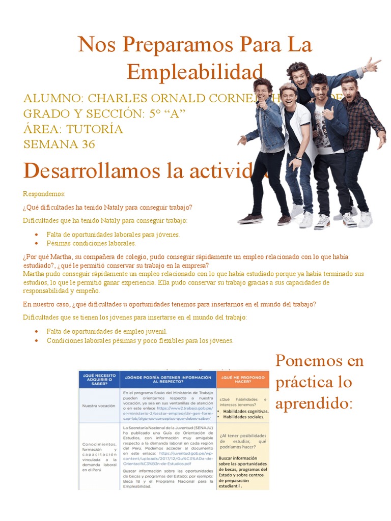 Tutoría 36-Charles Cornejo | PDF | Crecimiento personal y profesional