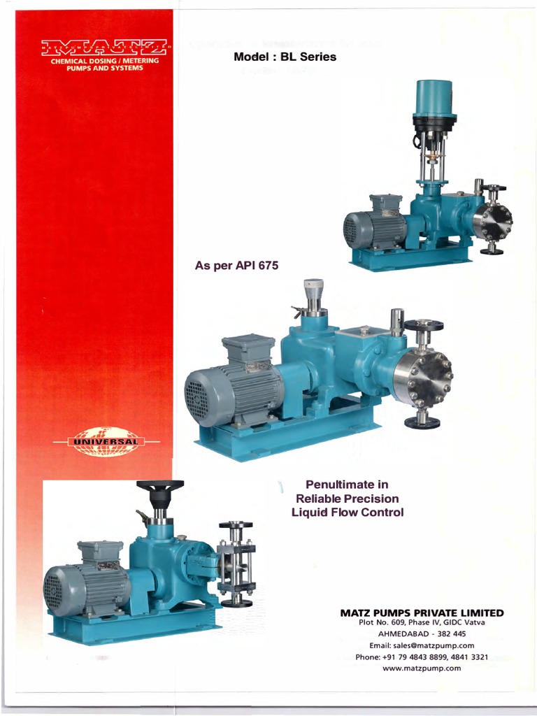 Modular Precision Pumps by MATZ | PDF | Pump | Actuator