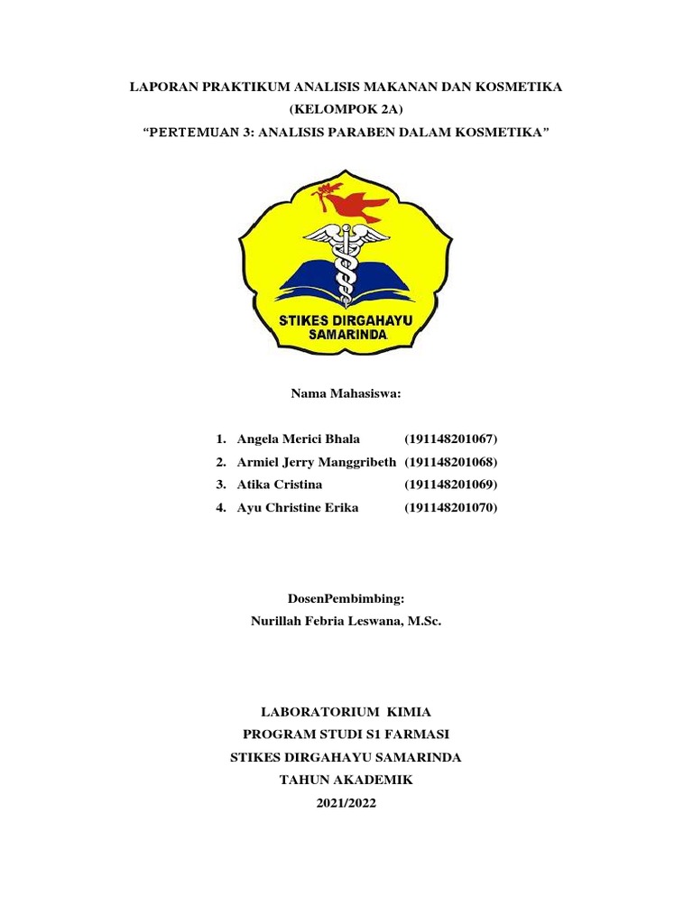 Laporan Makos Paraben Dalam Kosmetika-Dikonversi | PDF