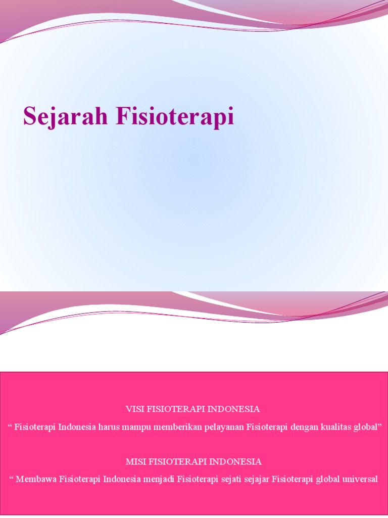 Pengantar FT Sejarah Fisioterapi | PDF