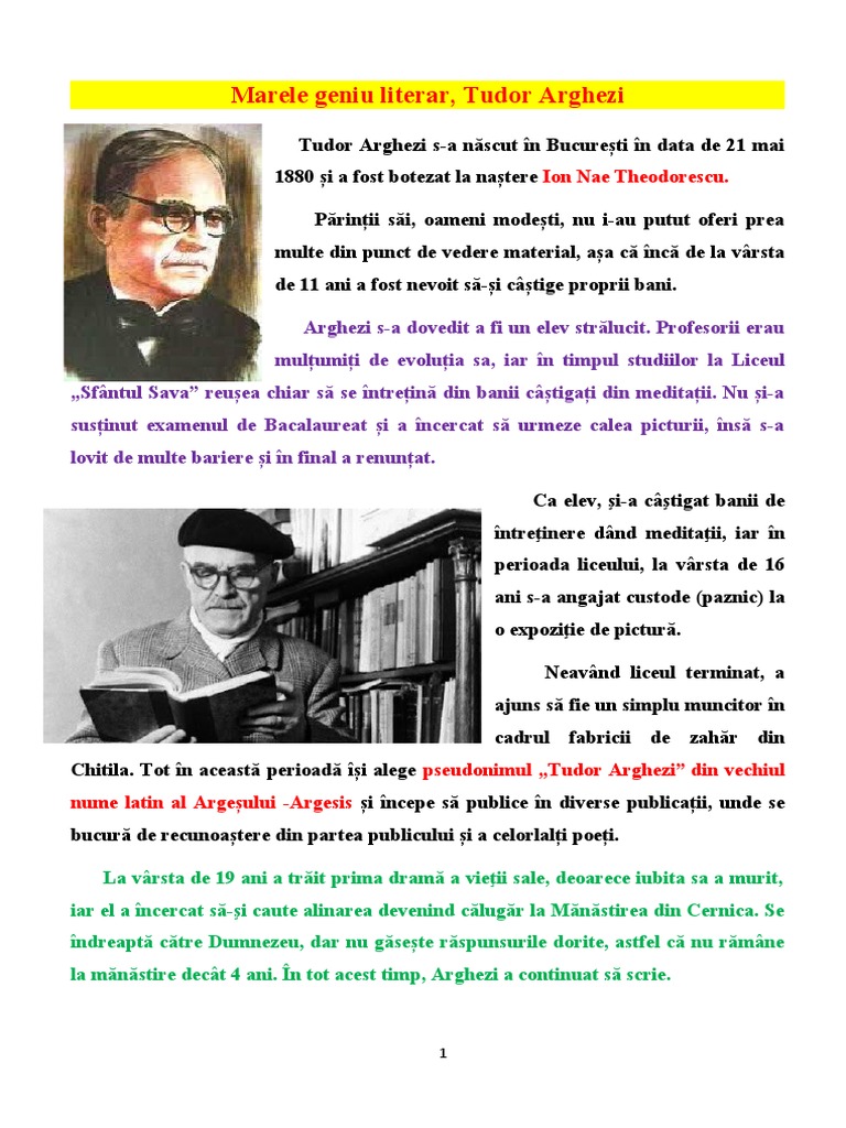 Tudor Arghezi | PDF
