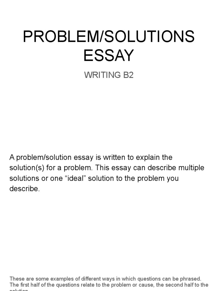 Problem - Solutions Essay | PDF | Traffic Congestion | Traffic