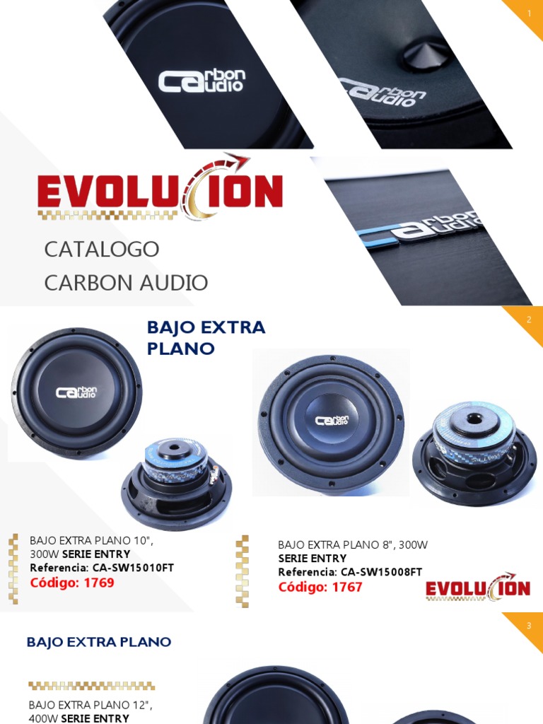 Catálogo Carbon Audio 2025 | PDF | Informática | Ingeniería Informática