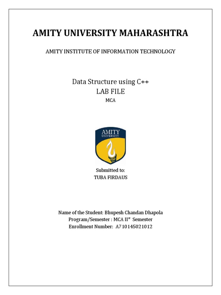 Dsa Lab File | PDF | Computer Programming | Algorithms And Data Structures Dsa Lab File | PDF | Computer Programming | Algorithms And Data Structures
