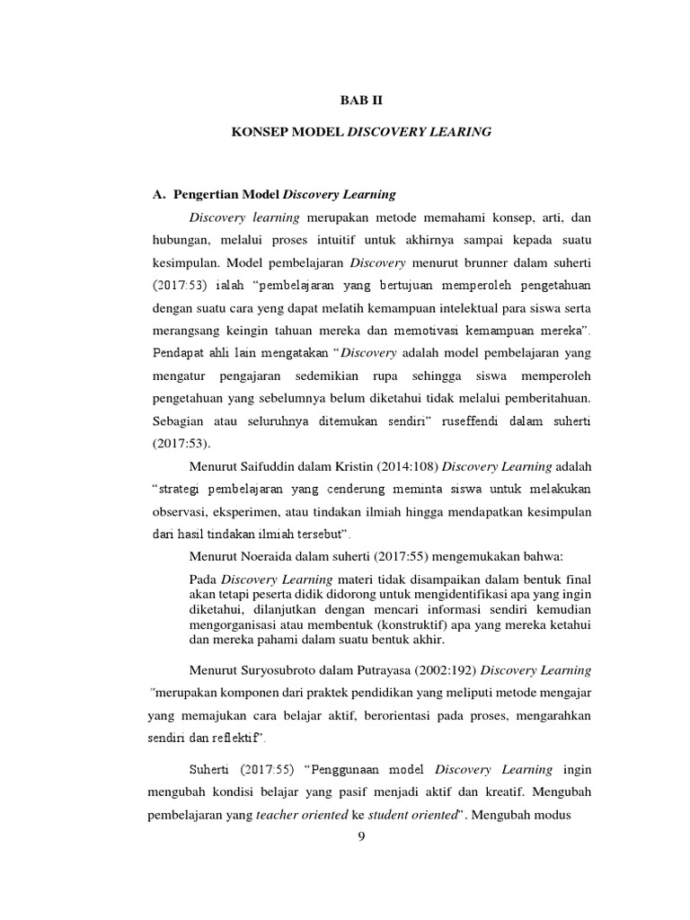Model Pembelajaran Discovery Learning | PDF | Karier & Perkembangan