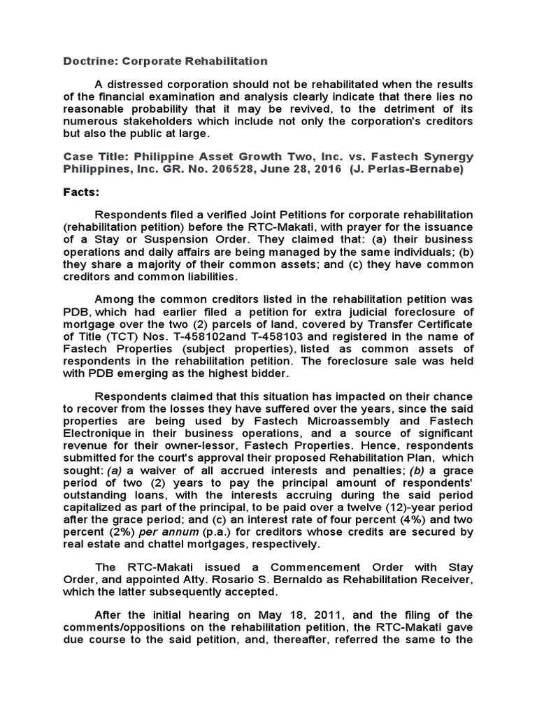 10.digested Philippine Asset Growth Two Inc. vs. Fastech Synergy ...