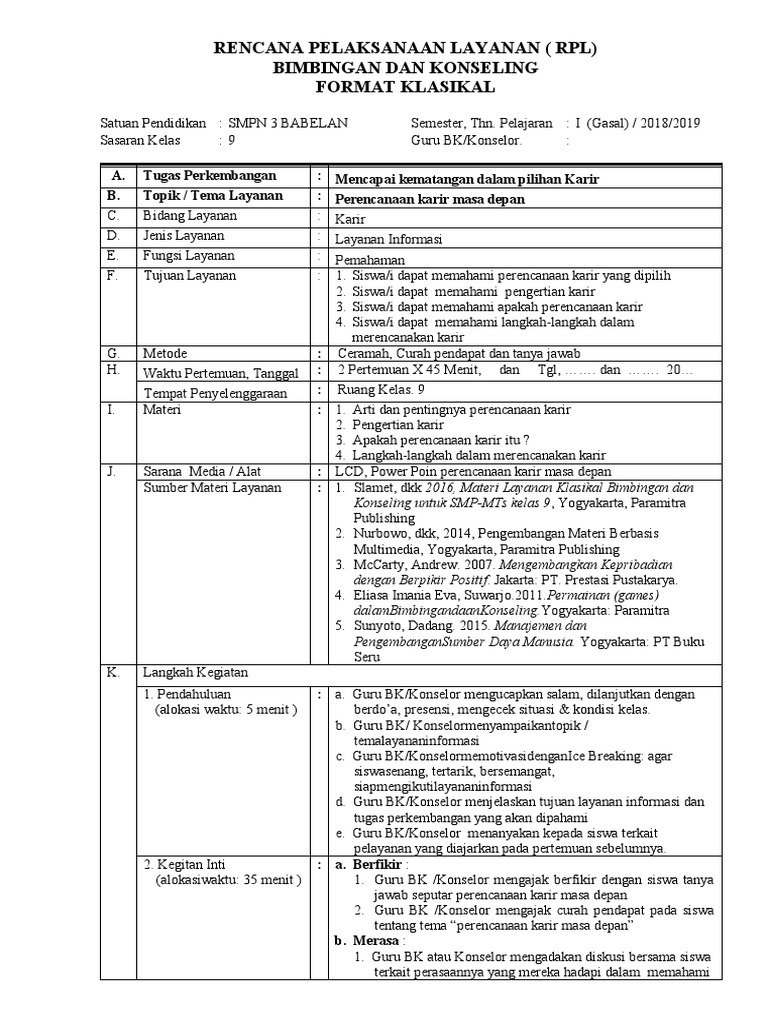 RPL Perencanaan Karir Masa Depan | PDF | Karier & Perkembangan