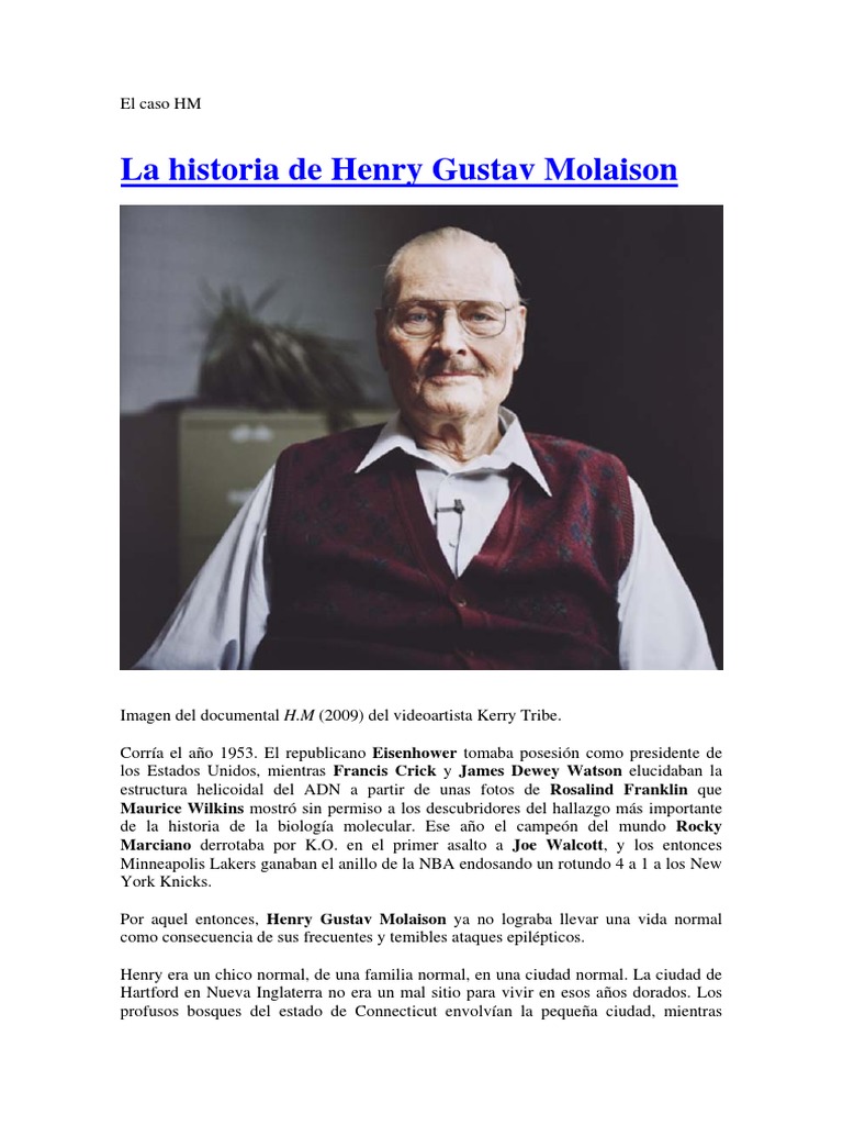 Caso HM | PDF | Hipocampo | Epilepsia