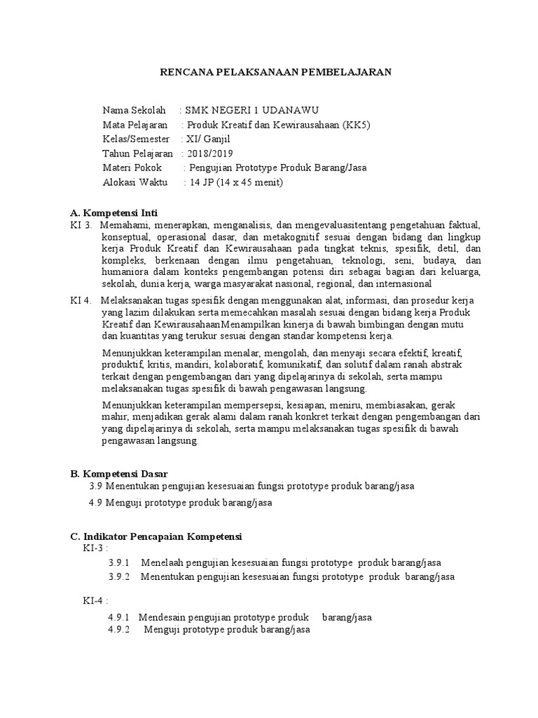 Pengujian Prototype Produk di SMK | PDF
