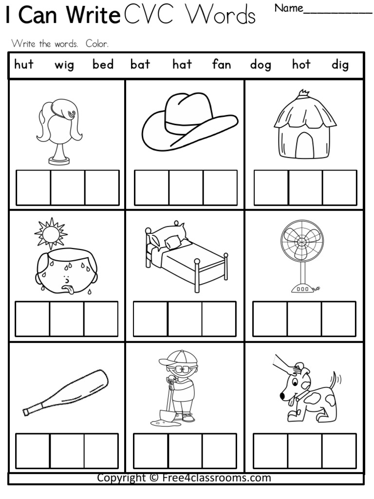 Write CVC Words p4 Dl9ikq | PDF