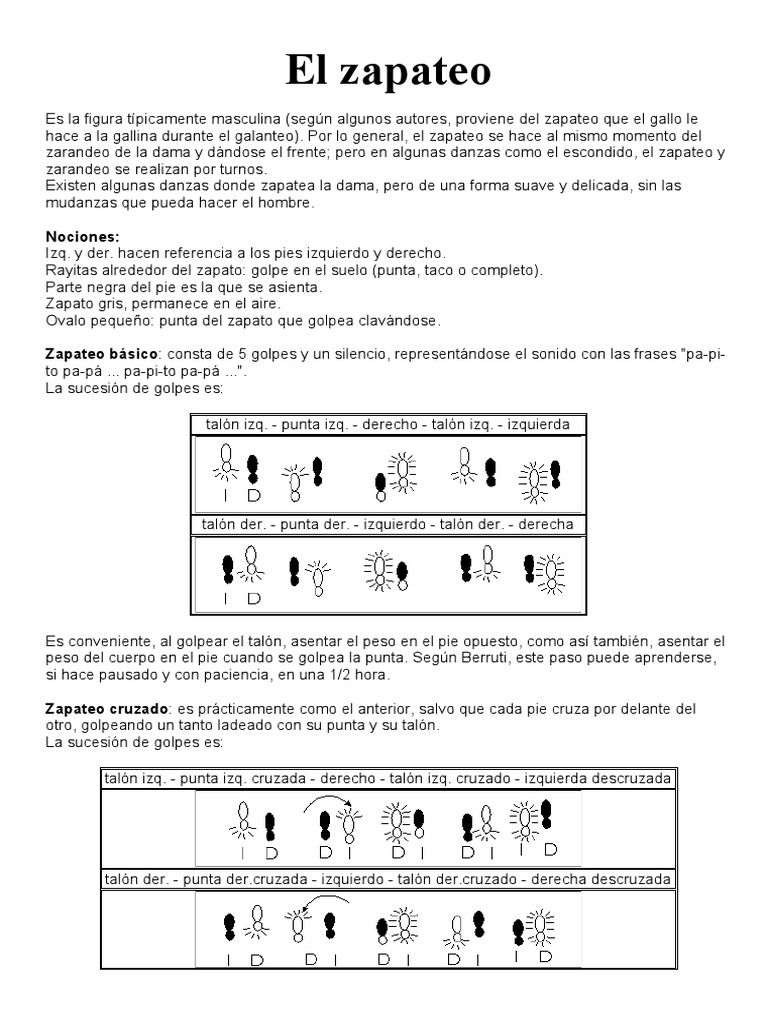 Guía de Zapateo Folklórico | PDF | Artes del Lenguaje y Comunicación | Arte