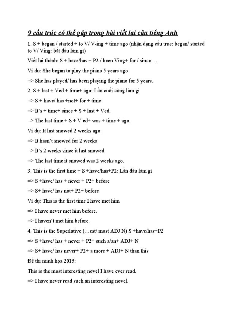 9 Common English Sentence Structure Patterns and How to Rewrite Them in ...