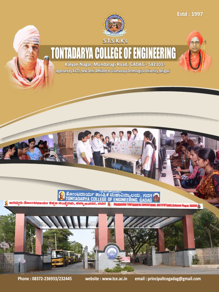 Tontadarya College of Engineering: Estd: 1997 | PDF | Libraries ...