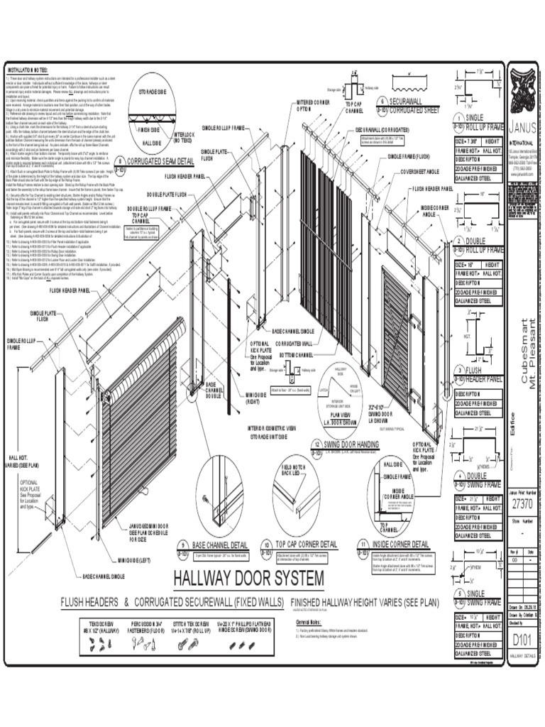 Hallway Door System: Securawall Corrugated Sheet | PDF | Door | Screw
