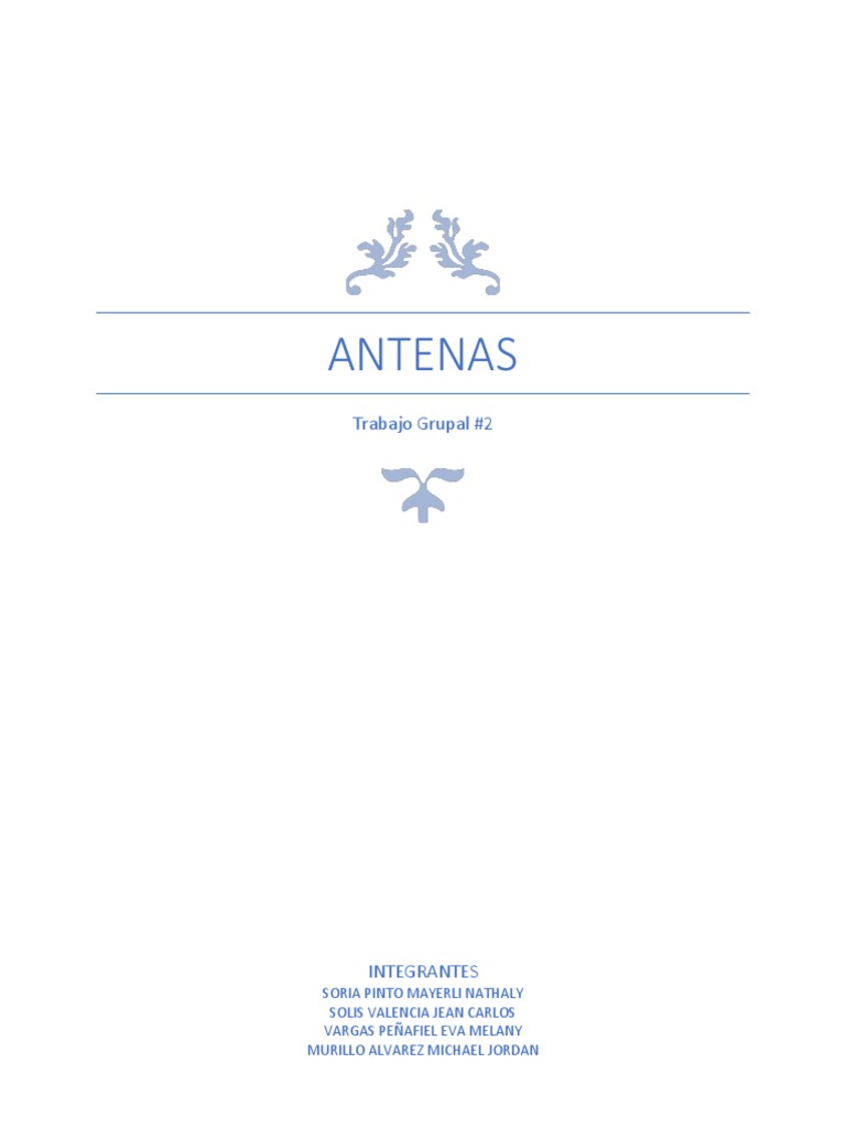 Antenas | PDF | Antena (Radio) | Electromagnetismo