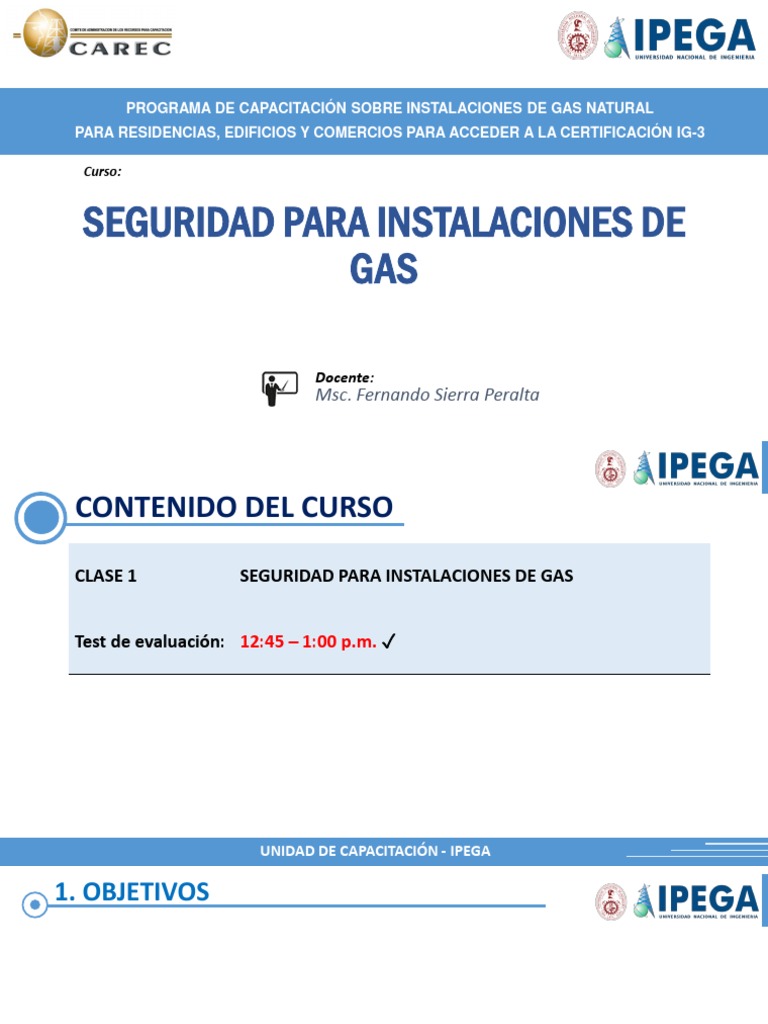 Seguridad para Instalaciones de Gas Ig3 Ipega - Carec - FSP | PDF