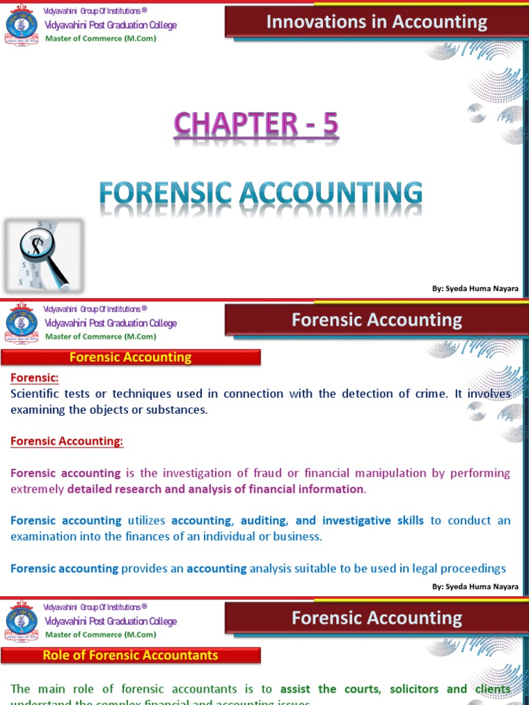 Forensic Accounting | PDF | Forensic Science | Accounting