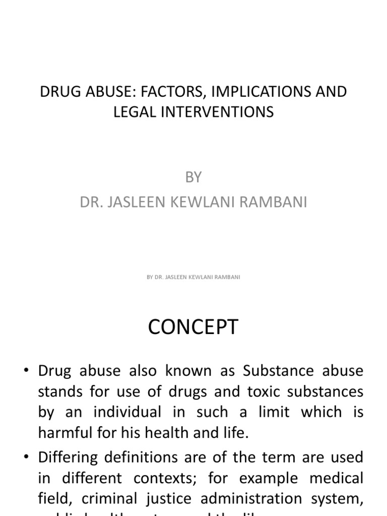 PDF PPT Drug Abuse | PDF | Substance Abuse | Substance Dependence