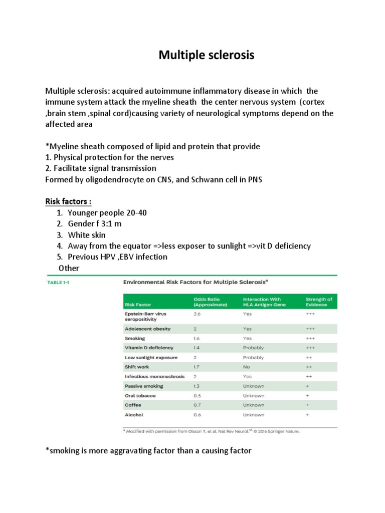 Multiple Sclerosis | PDF | Multiple Sclerosis | Myelin