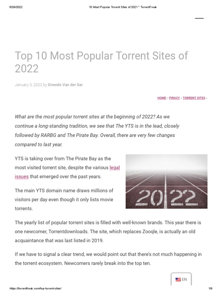 10 Most Popular Torrent Sites of 2021 | PDF | Copyright Infringement ...