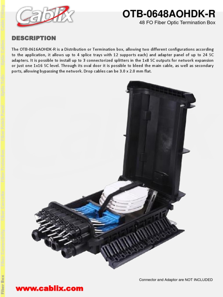 Otb 0648aohdk R V1 | PDF | Optical Fiber | Telecommunications Equipment
