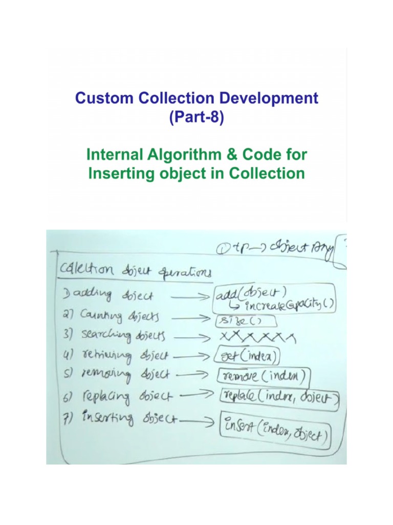 20 Custom Collection Development Part 8 Core Java Tutorial Mr Hari Krishna Pdf Array