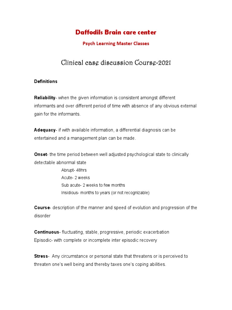 Mse Definitions | PDF | Thought | Awareness