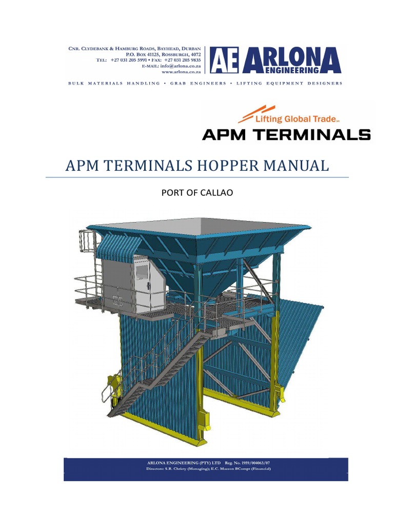 Apm Terminals Hopper Manual: Port of Callao | PDF | Truck | Door