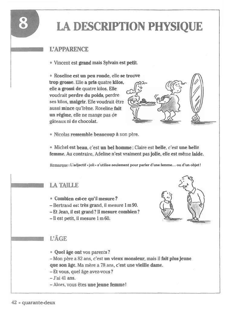 Exercices - La Description Physique | PDF