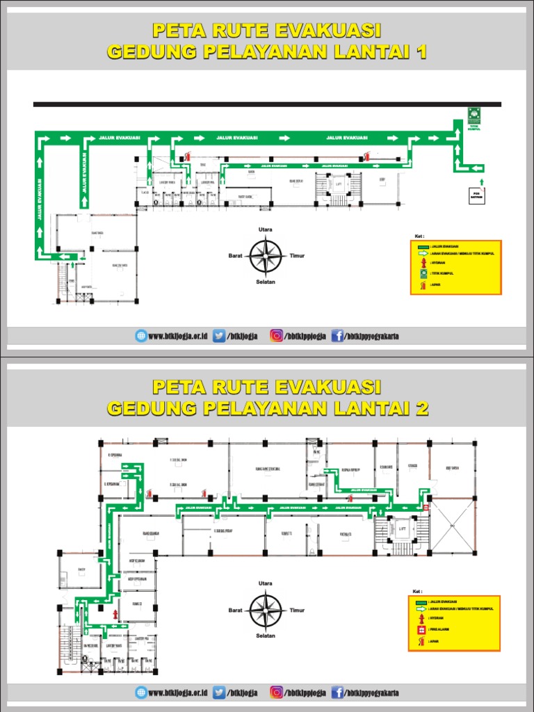 Rev Jalur Evakuasi Gedung Pelayanan | PDF