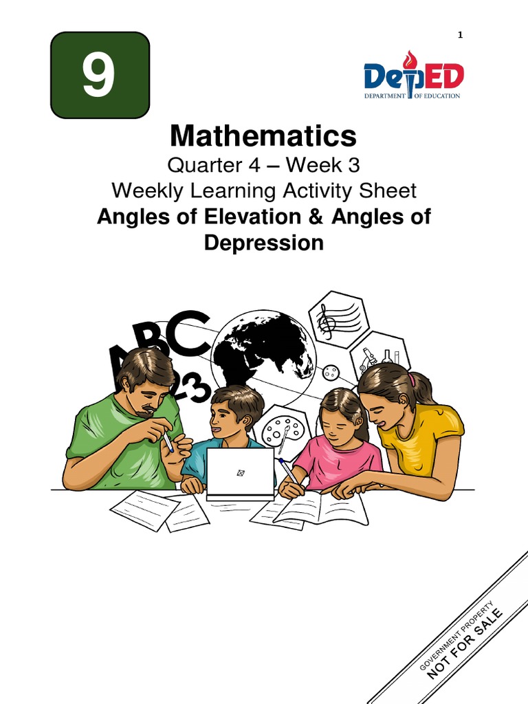 Mathematics: Quarter 4 - Week 3 Weekly Learning Activity Sheet | PDF ...