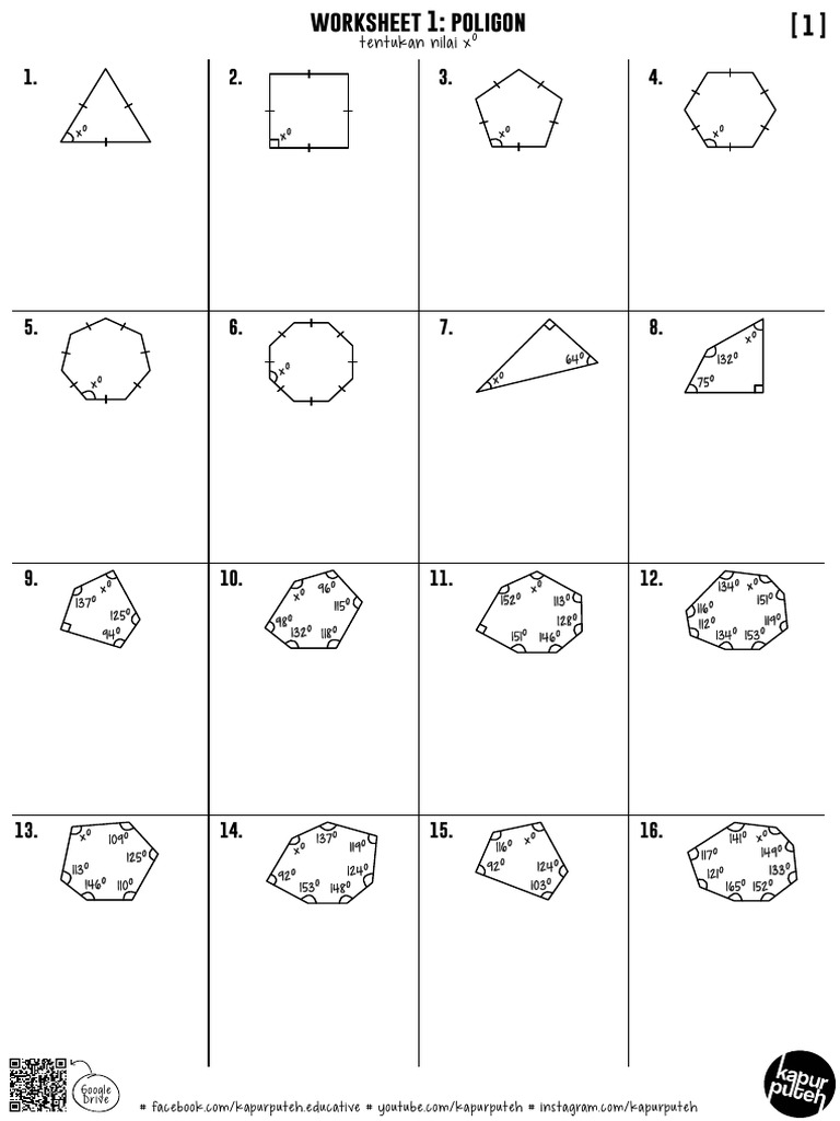 Worksheet KSSM - Poligon (Form 2) | PDF