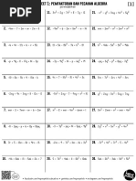 100 Soalan Algebra & Jawapan PDF | PDF