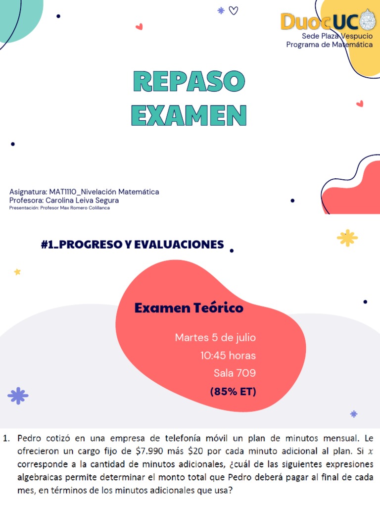 Repaso Examen parte 1 | PDF