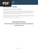 RFP Template | PDF | Request For Proposal | Computer Security
