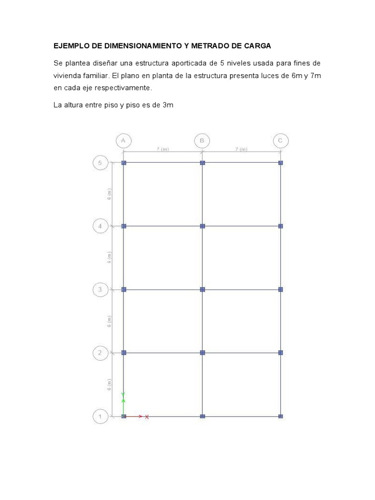 Ejemplo de Dimensionamiento y Metrado de Carga-Franco | PDF | Ingeniero civil | Ingeniería ...