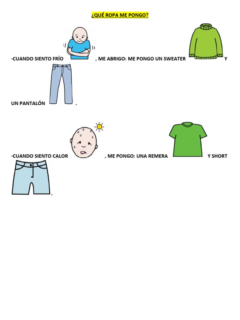 Qué Ropa Me Pongo | PDF