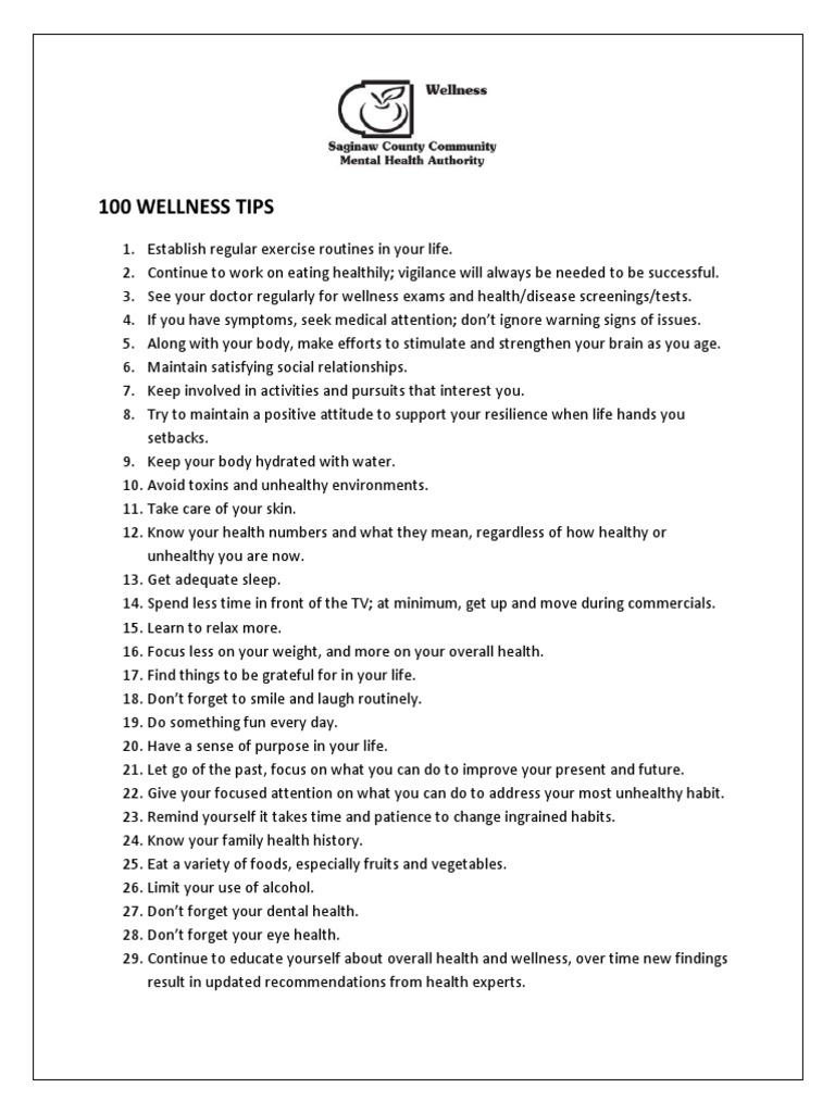 100 Health Tips | PDF | Foods | Health Care