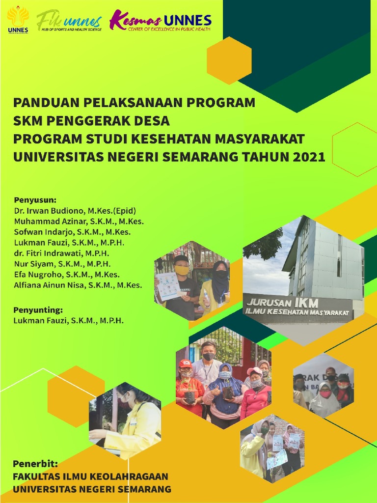 Panduan Pelaksanaan Program SKM Penggerak Desa Prodi Kesmas 2021 | PDF