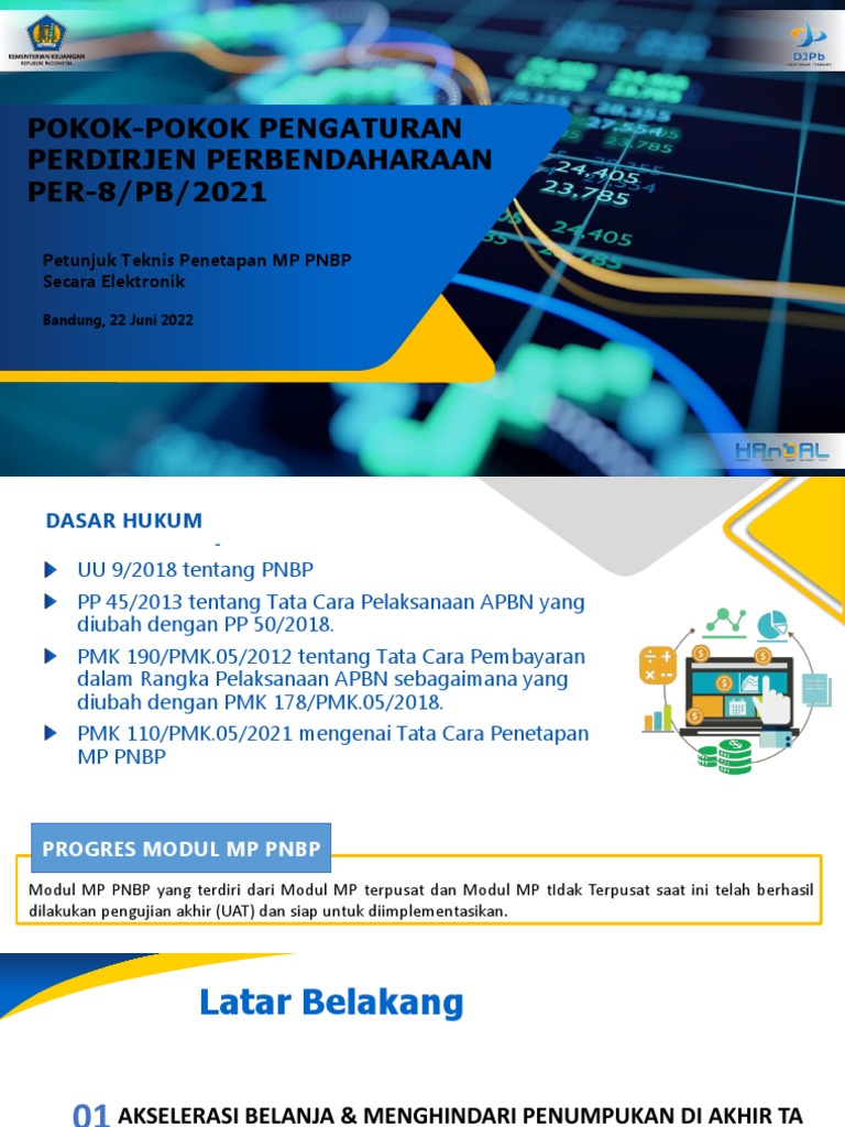 2 Materi Perdirjen Perbendaharaan No 8 Tahun 2021 Juknis Penetapan MP ...