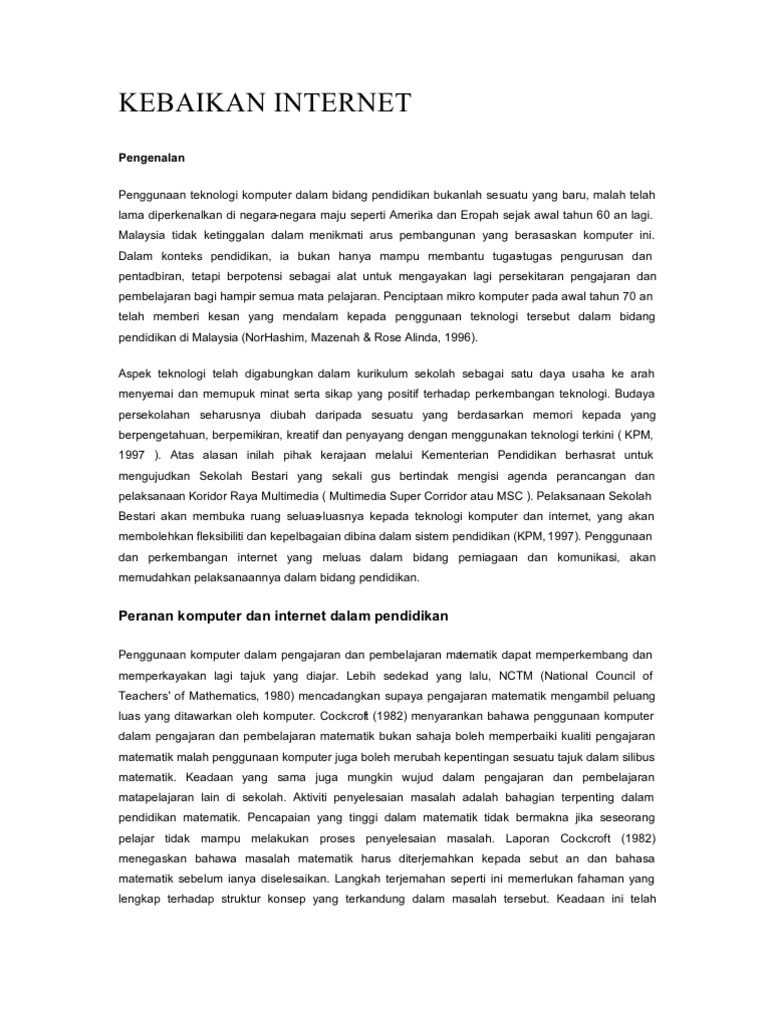 Kebaikan Internet | PDF