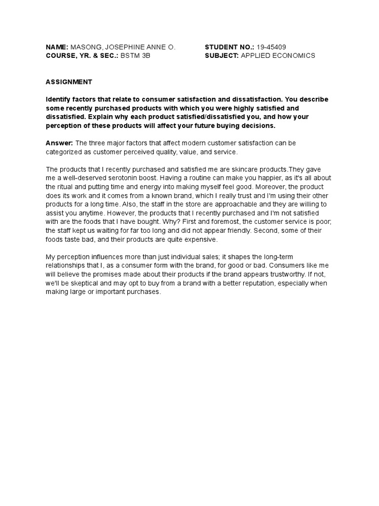 Applied Economics-Masong BSTM 3B | PDF | Prices | Economic Equilibrium