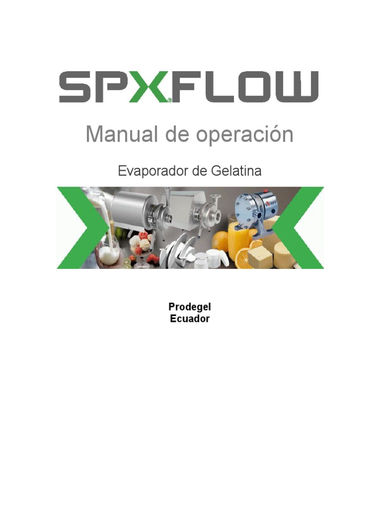Manual de Operacion Prodegel | PDF | Agua | Gases
