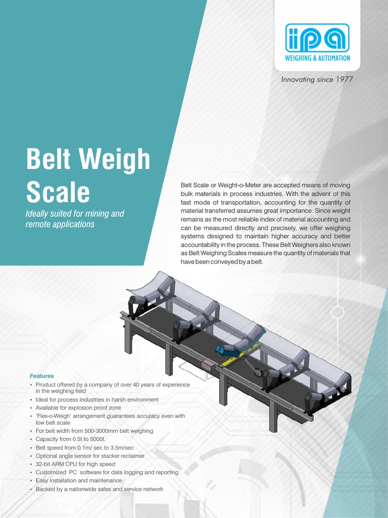 A Comprehensive Guide to Belt Weighing Systems and Solutions for ...
