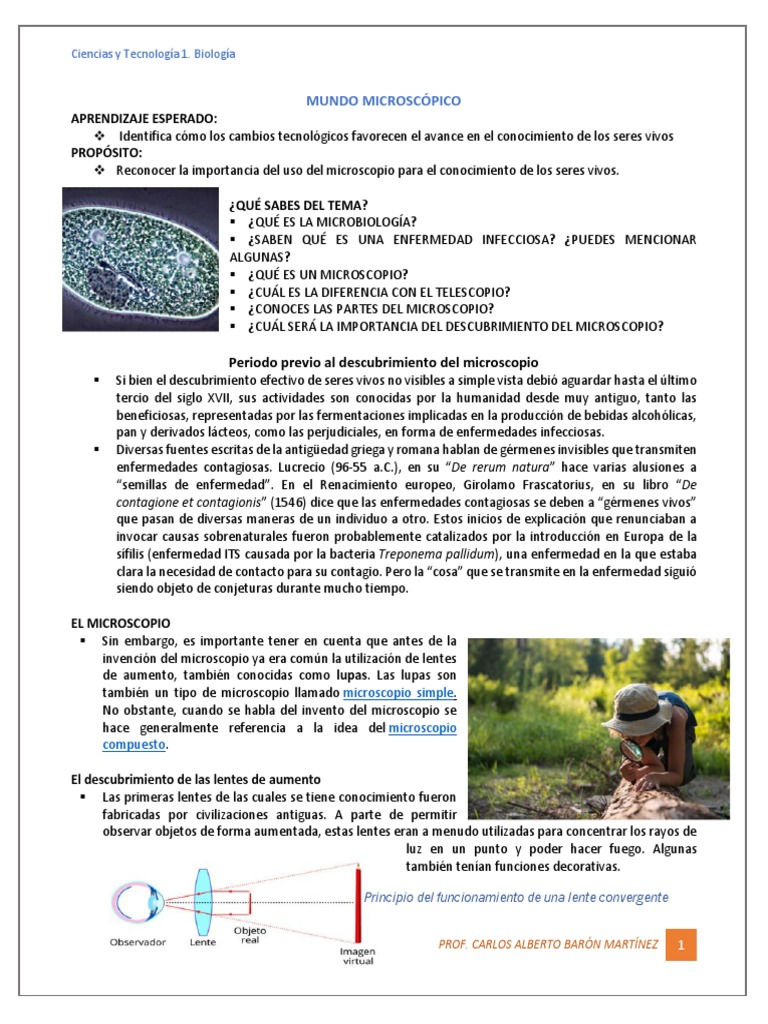 Mundo Microscópico | PDF | Microscopio | Microbiología